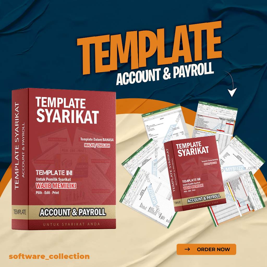 🔥 Template Akaun & Payroll 🔥Account Payroll Template Full Set Complete ...