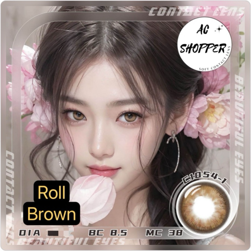 Roll Brown Soft Contact Lens Effct Big Ready Stock | Shopee Malaysia