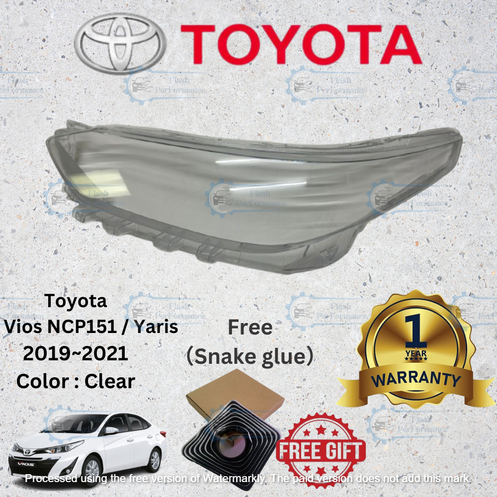 Toyota vios NCP 151 / Yaris ( 2019~2021 ) Head Lamp Cover / Head light ...
