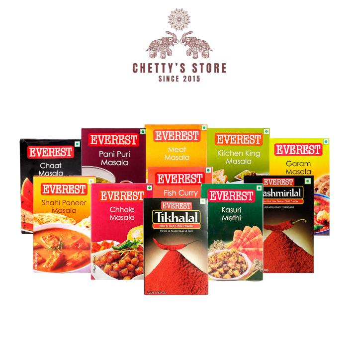EVEREST SPICES & MASALA POWDER (25G/50G/100G) PANI PURI MASALA, CHAAT ...