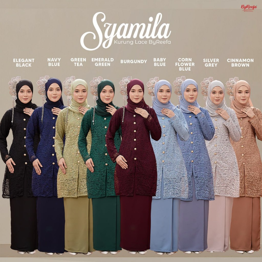 ByReefa | Kurung Lace SYAMILA | Material Premium Lace with Lining ...