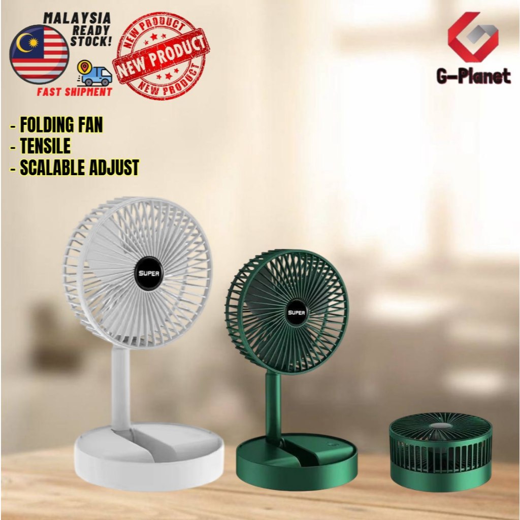 SUPER Portable Fan Mini Rechargeable USB Mini Fan Strong Wind Battery ...