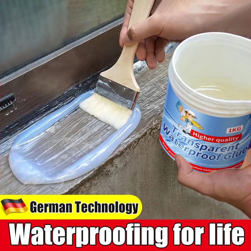 1000G Free Brush Super Transparent Waterproof Sealant Glue Repair ...