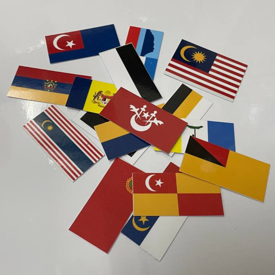 Hiasan Merdeka Laminated Bendera Negeri dalam Malaysia 4cm | Shopee ...