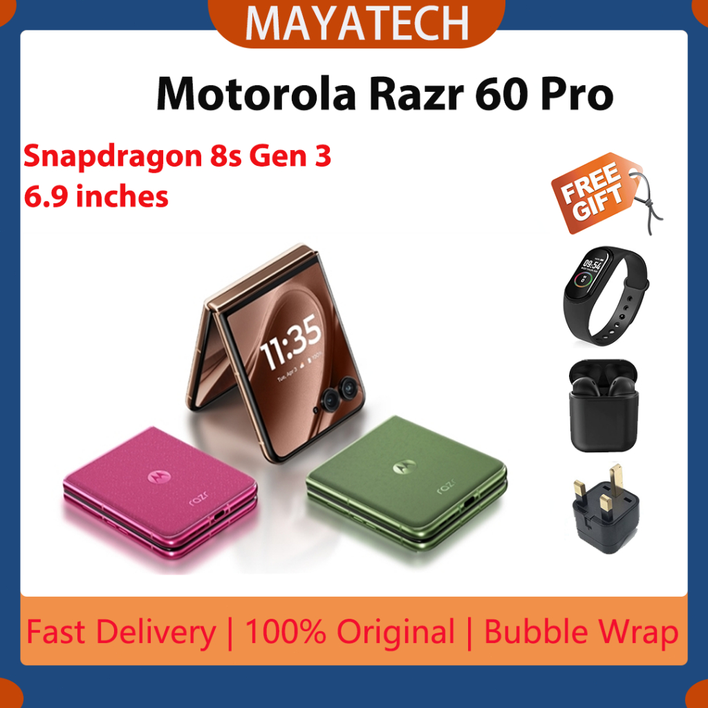 Brand New Motorola Razr 60 Pro 6.9 inches POLED Snapdragon 8s Gen 3 ...
