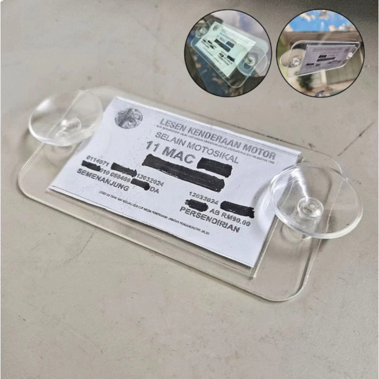 Road Tax Holder Roadtax Sticker RFID Holder Puspakom 4X4 Car Lorry Van ...