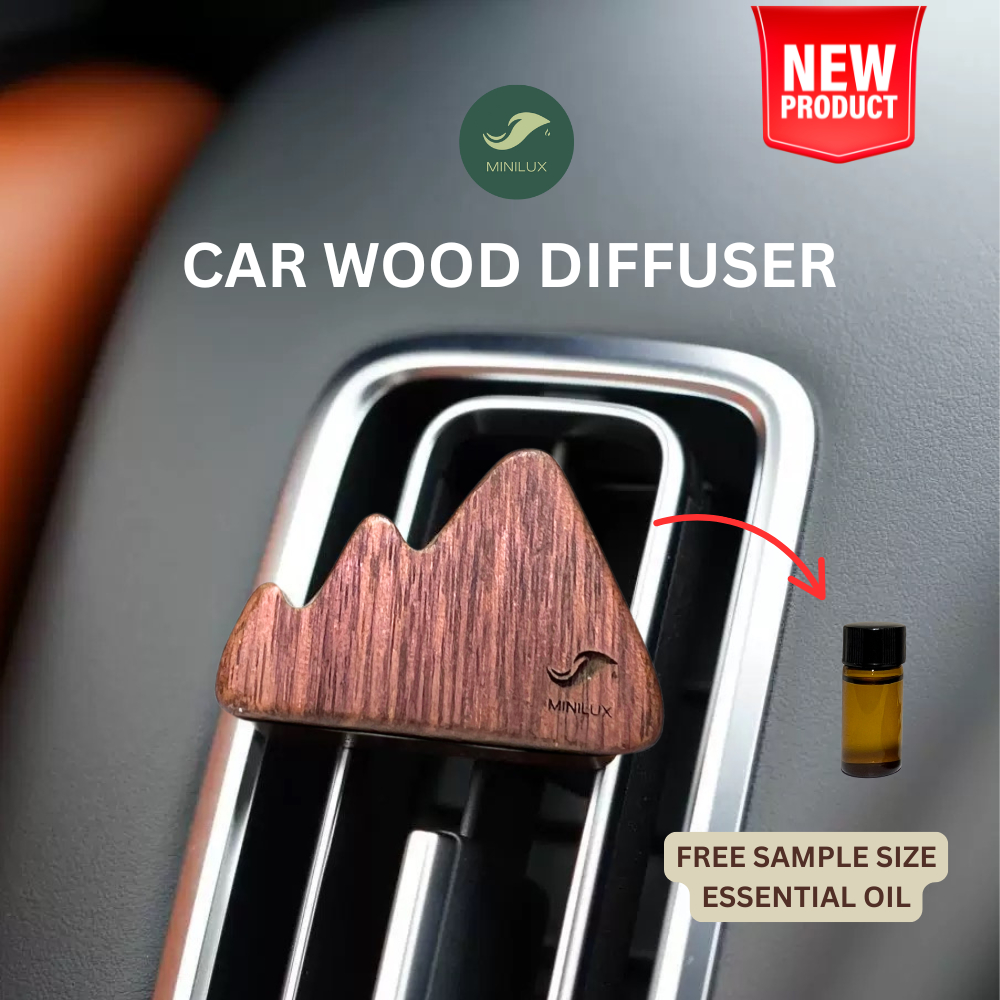 [Mountain] Wood Aroma Diffuser Clip air-cond for Essential Oil ...