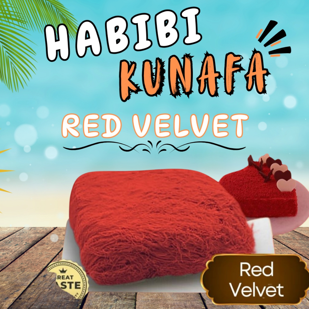 New Flavor Red Velvet Kunafa Dough 500g - 1Kg by Habibi Kunafa | Shopee ...