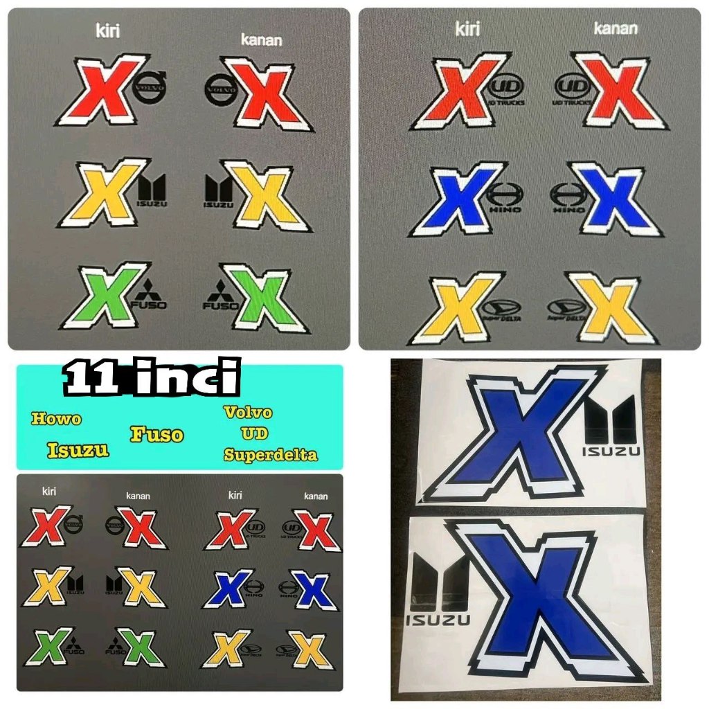 11 inci = STICKER X STICKER LORI = STICKER CUTTING | Shopee Malaysia