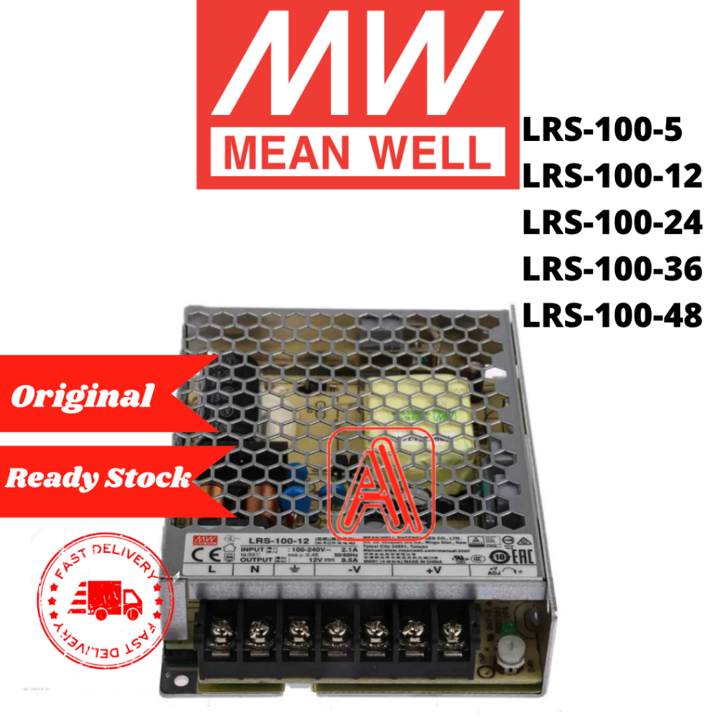 Mean Well LRS-100-12 (100W 12V 8.5A )/LRS-100-5/LRS100-24/LRS-200-36 ...