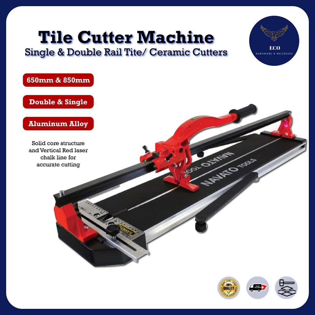 MEG-PRO/NAVATO 650MM 850MM Tile Cutter Machine Single Double Rail ...