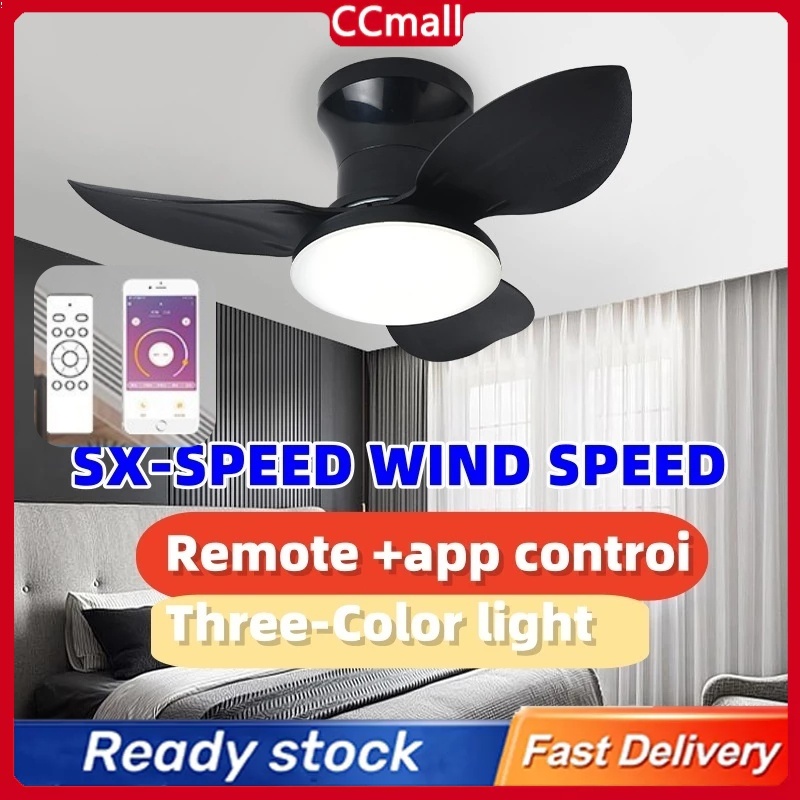 【5Year Warranty】 SIRIM Ceiling Fan with Lamp Strong Wind 6 Speed Fan ...