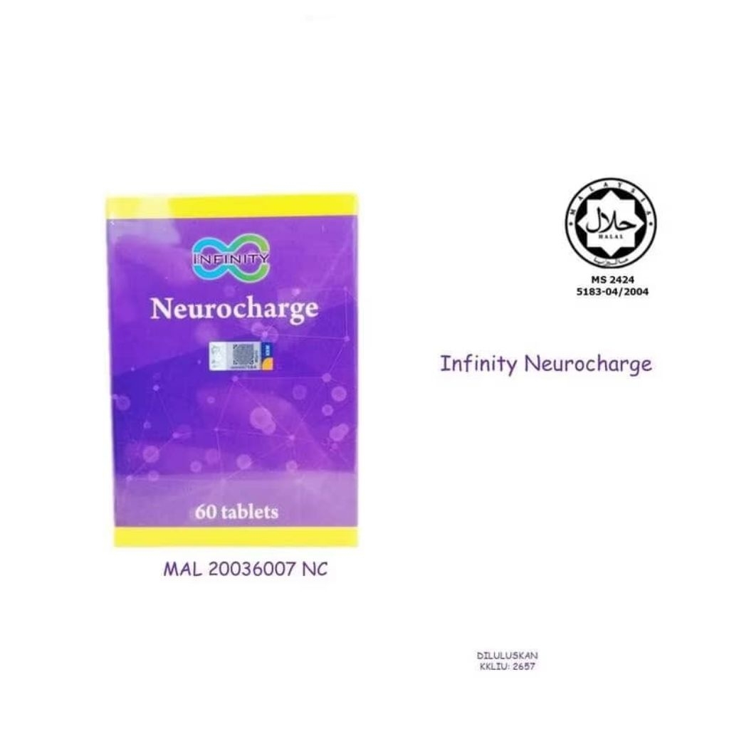 Infinity Neurocharge 60 Tablets (EXP DATE : 22/02/2026) | Shopee Malaysia