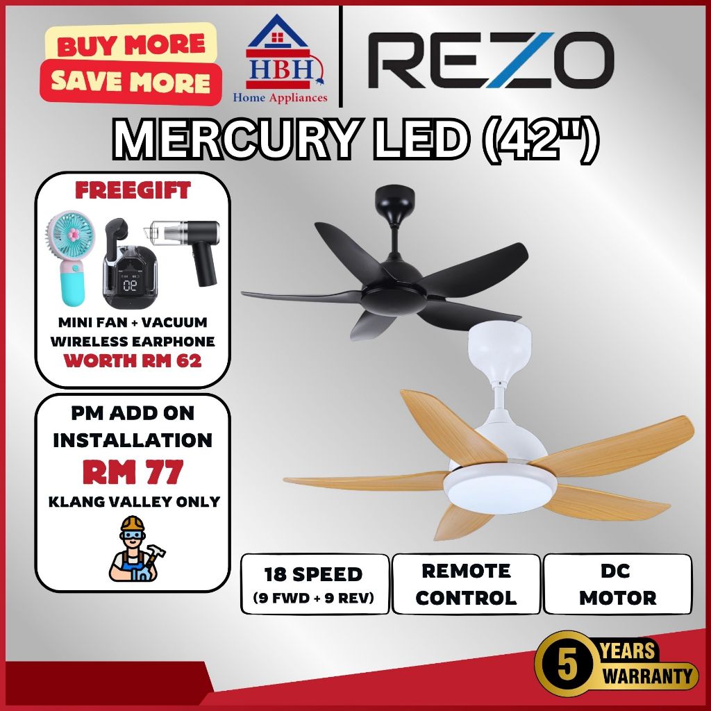 (Rm77 Installation) Rezo | Mercury 42 Inch LED | Signature Series | DC ...