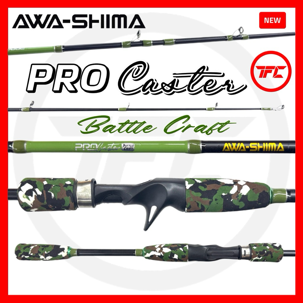 2025 AWASHIMA Pro Caster Baitcast & Spinning Rod BC Baitcasting Casting ...