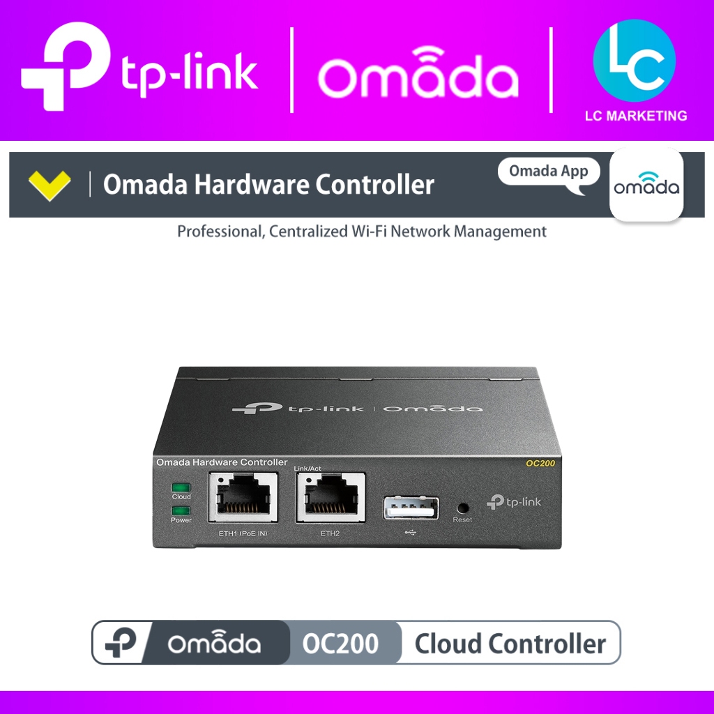 TP-Link Omada OC200 Cloud Hardware Controller Wi-Fi Network Management ...