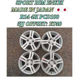 Sport Rim Enkei R14 4H PCD100 Bezza / Kelisa / Alza / Vios / Myvi ...