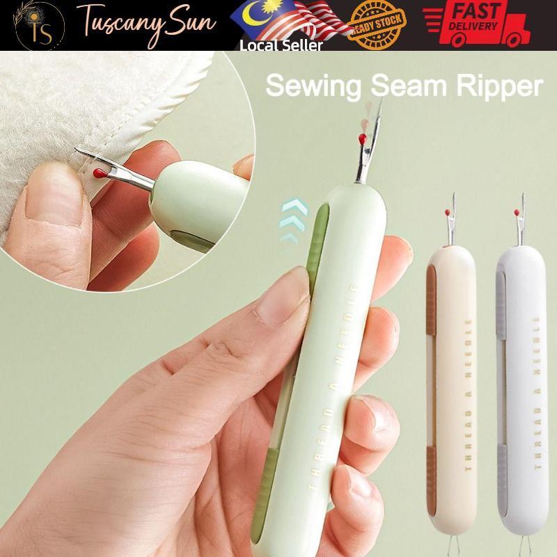 2 IN 1 Needle Threaders Removal Sewing Seam Rippers Stitching Manual ...
