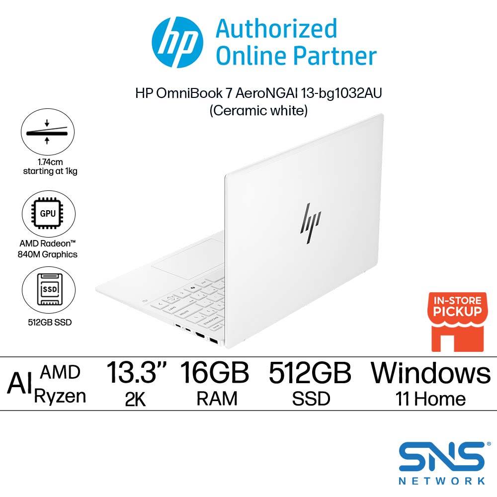HP OmniBook 7 AeroNGAI 13-bg1032AU (AMD Ryzen™ AI 5 340 | 16GB | 512GB ...