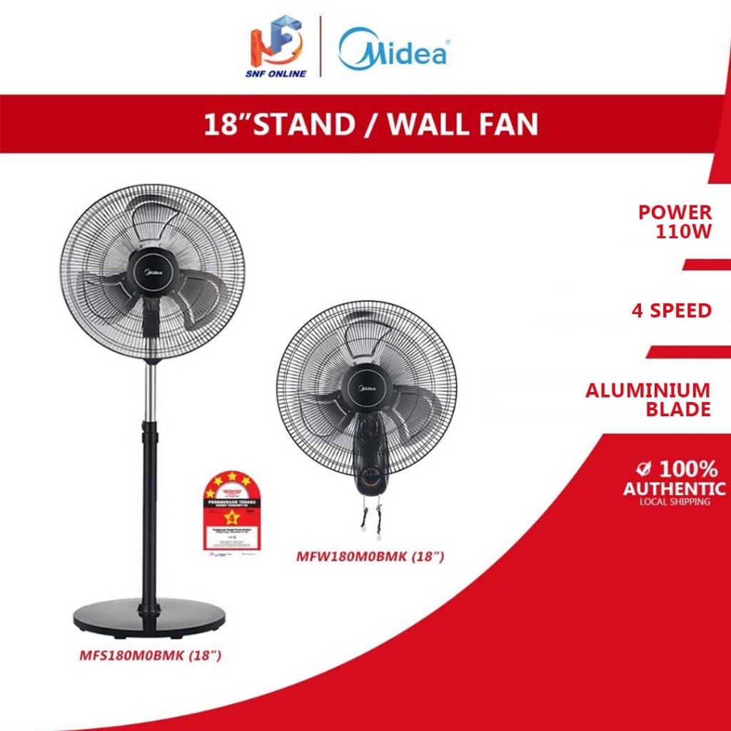 Midea Kipas Berdiri Kipas Dinding 18” Industrial Fan 3 blades ...