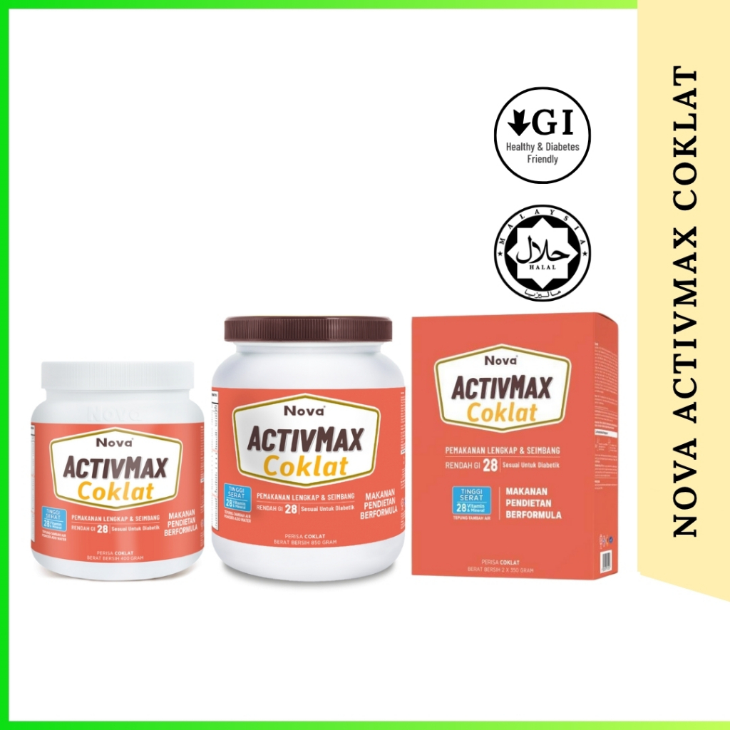 NOVA ACTIVMAX Coklat Chocolate Nutritional Drink | Shopee Malaysia
