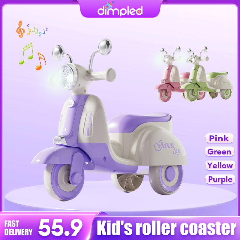 COD Kids Scooter Car Balance Bike Ride On Car with Music and Lighting ...