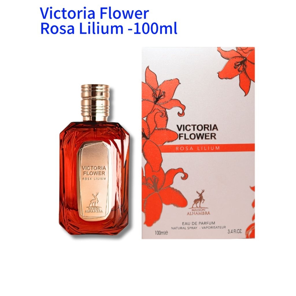 Perfume Maison Alhambra Victoria Flower Rosa Lilium EDP 100 ml | Shopee ...