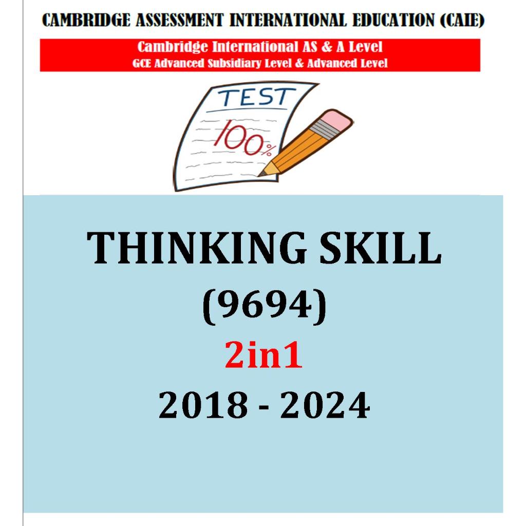 A Level Past Year Papers Thinking Skill 9694 P1,2,3,4 ( 2in1 Versions ...