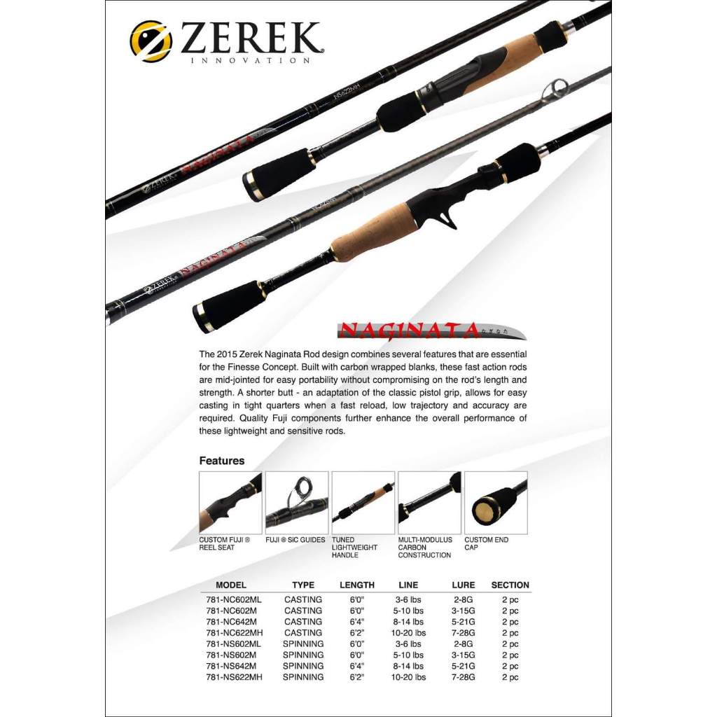 ZEREK NAGINATA ROD CASTING AND SPINNING MODELS | Shopee Malaysia