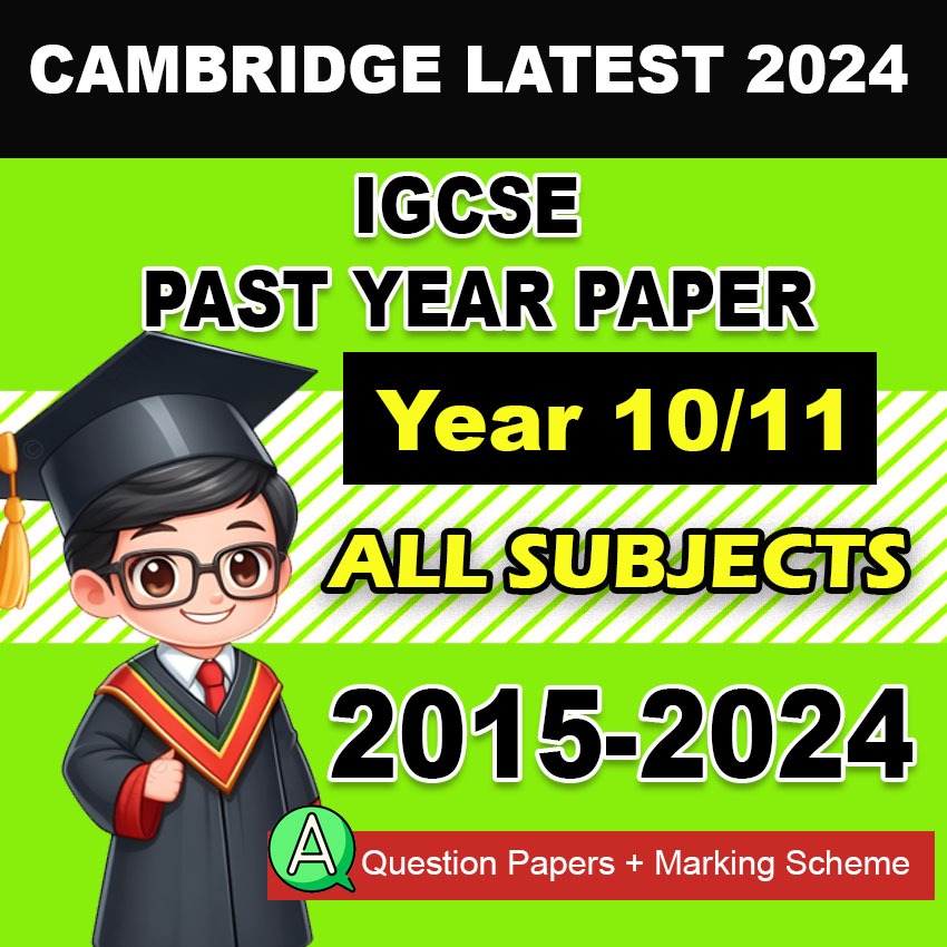 WM11 Cambridge IGCSE Past Year Papers (Year 10 & 11) with ANSWERS 2024 ...