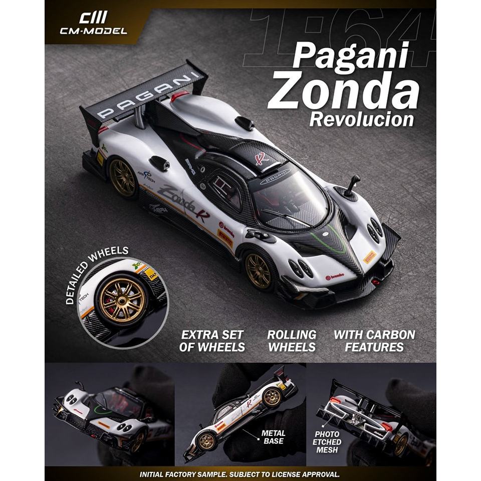CM Model 1/64 Pagani Zonda Revolucion White | Shopee Malaysia