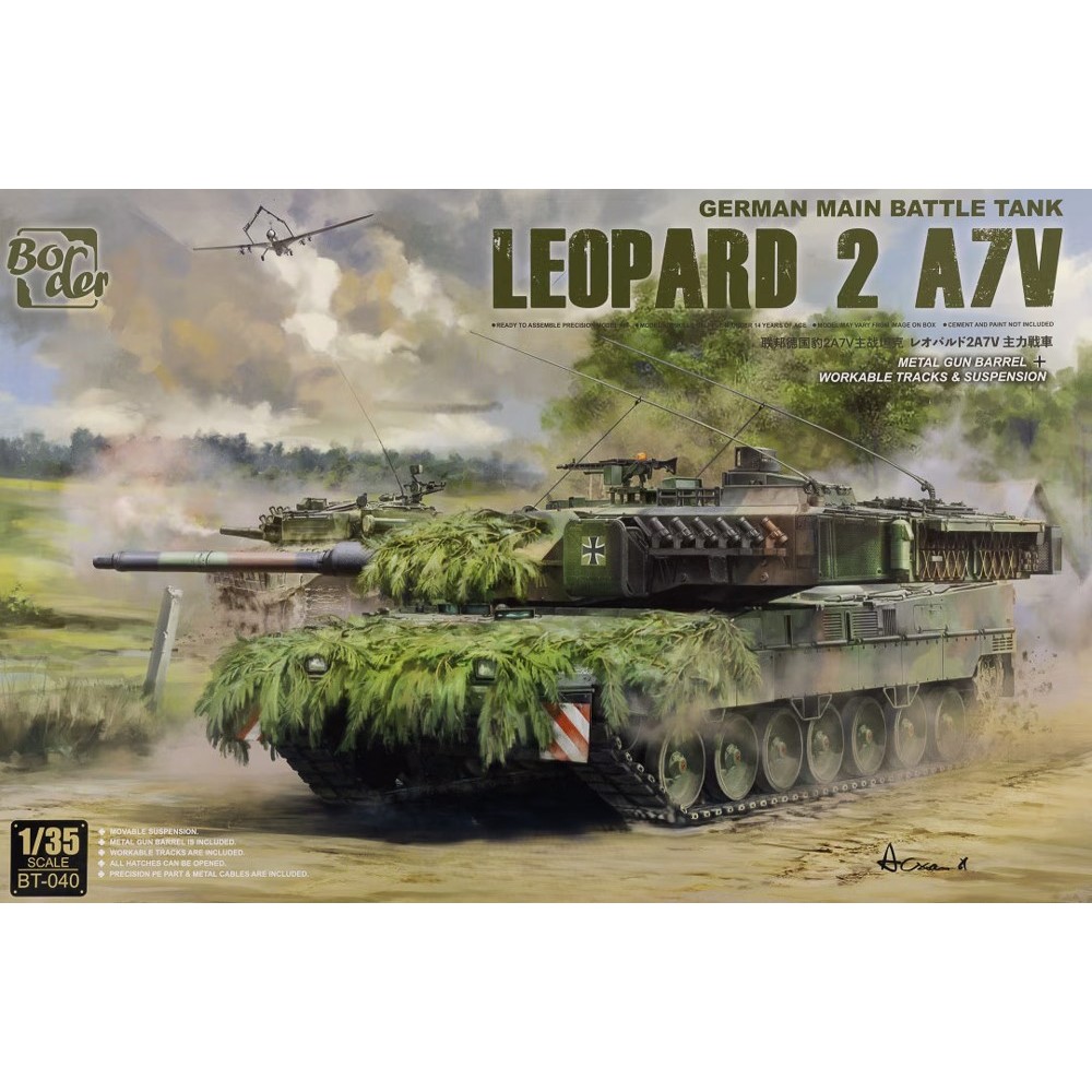 Border Model BT-040 1/35 Leopard 2 A7V | Shopee Malaysia