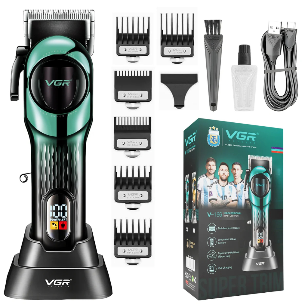 VGR V-166 Professional Hair Clipper Cordless Hair Trimmer Mesin Potong Rambut Mesen Rambut V166 ...
