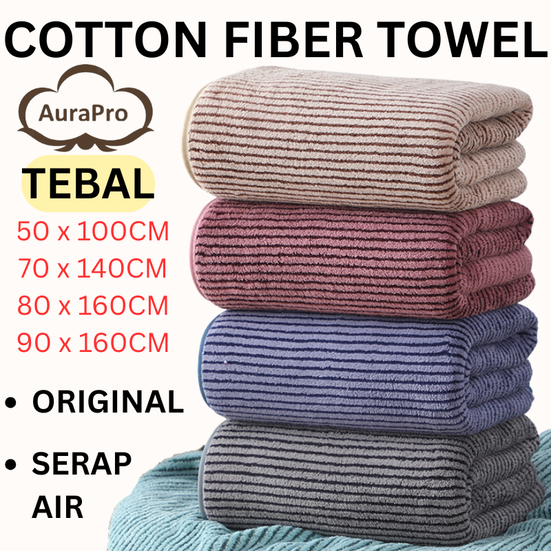 TUALA COTTON FIBER JANJI SERAP AIR 70*140 90*160CM ABSORBTABLE BATH ...