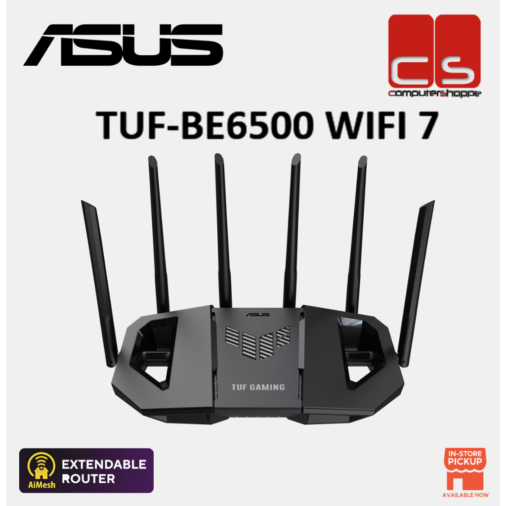 ASUS TUF GAMING BE6500 WIFI EXTENDABLE Routers | Shopee Malaysia