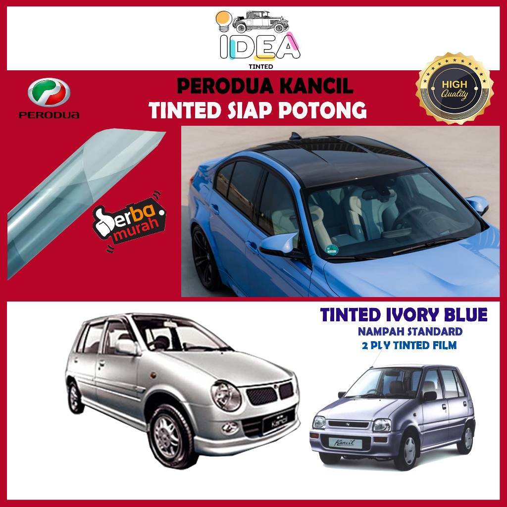 Perodua Kancil _TINTED IVORY BLUE/BIRU Tinted/Tinted Kereta/Car Window ...