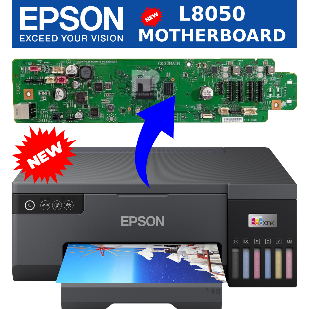 Original Epson L8050 L18050 Printer Mainboard / Motherboard 2219245 ...