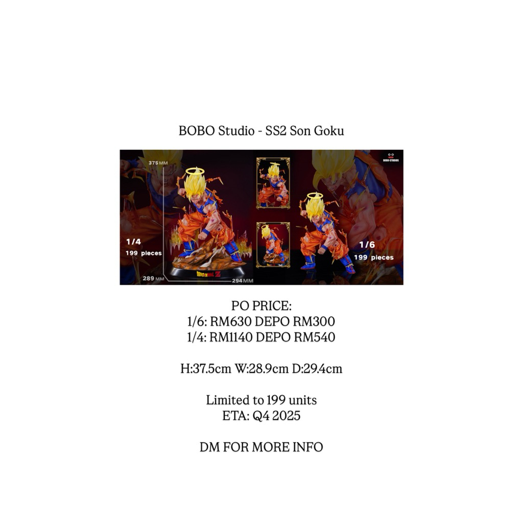 BOBO Studio - SS2 Son Goku | Shopee Malaysia