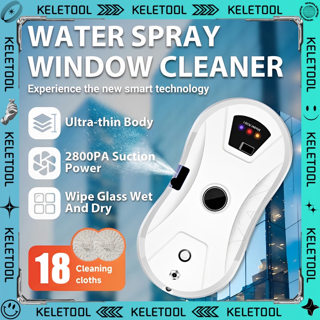 Auto Window Cleaner Robot Ultrasonic Glass Cleaning Robot Fast Smart ...