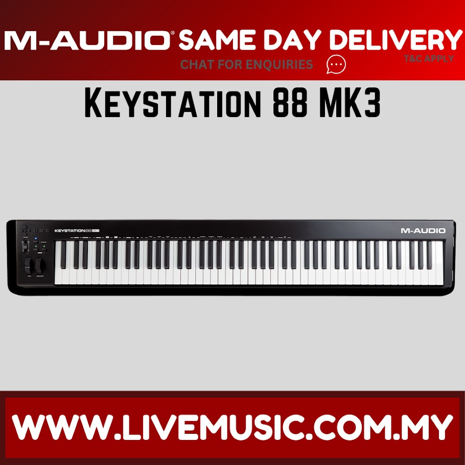 M-Audio Keystation 88 MK3 - 88-Key MIDI Keyboard Controller ...