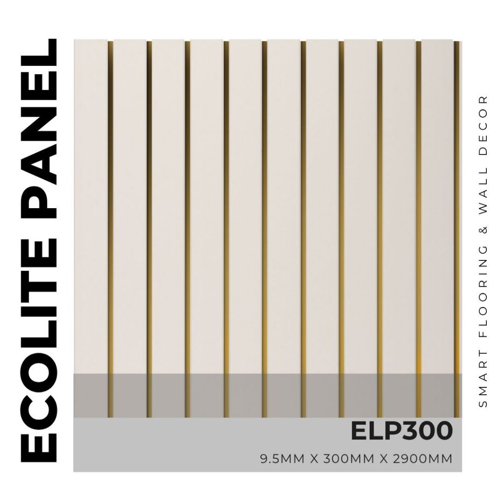 ECOLITE Panel PVC Wall Panel 300mm Width 2.9m Long - 10 Strap Gold ...