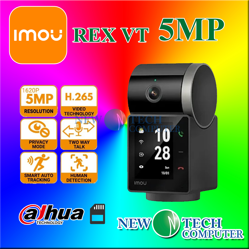 IMOU Rex VT 5MP 3K Indoor Smart CCTV One-touch Video Call Security CCTV ...