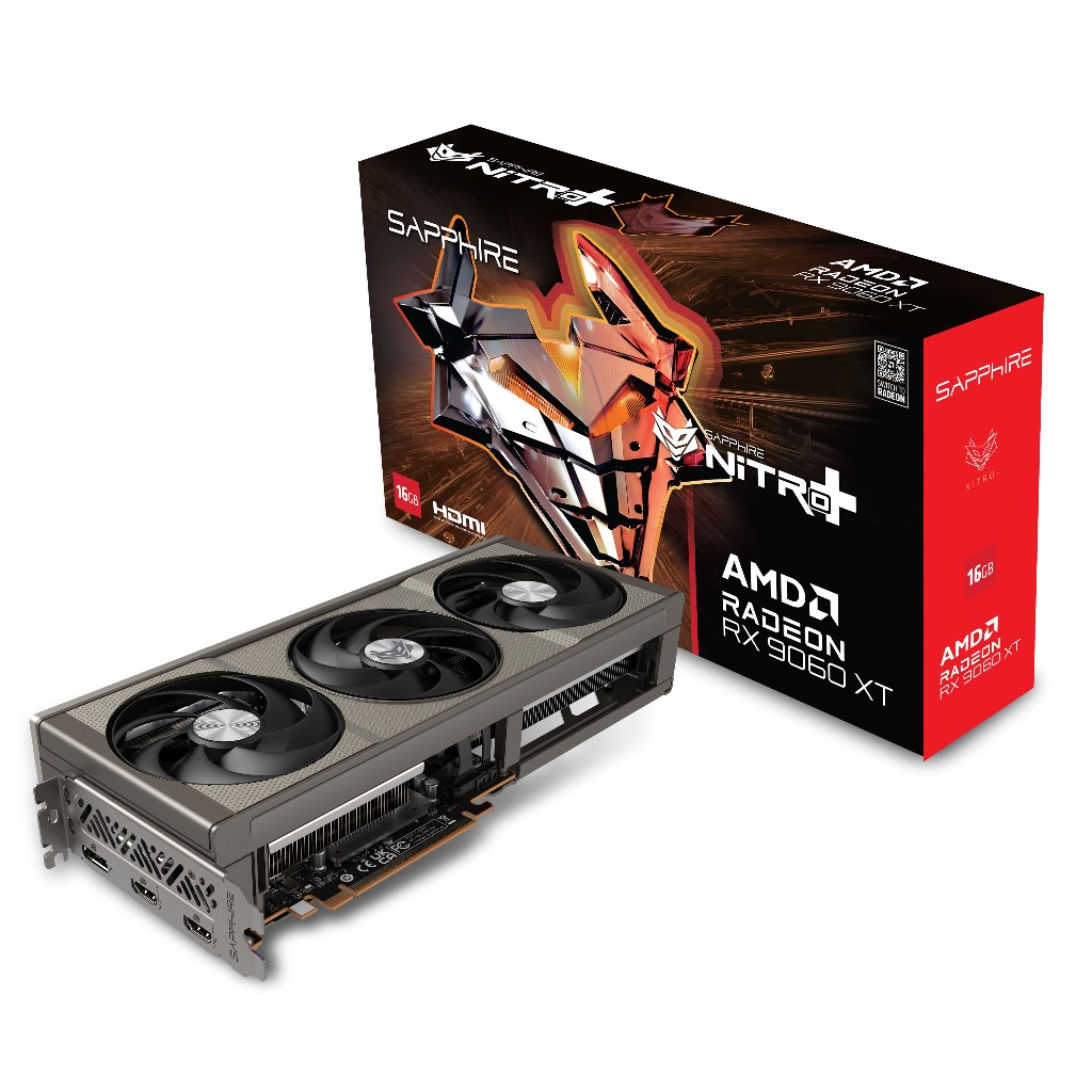 RX 9060 XT SAPPHIRE NITRO+ AMD RADEON GAMING OC 16GB GRAPHIC CARD GPU ...
