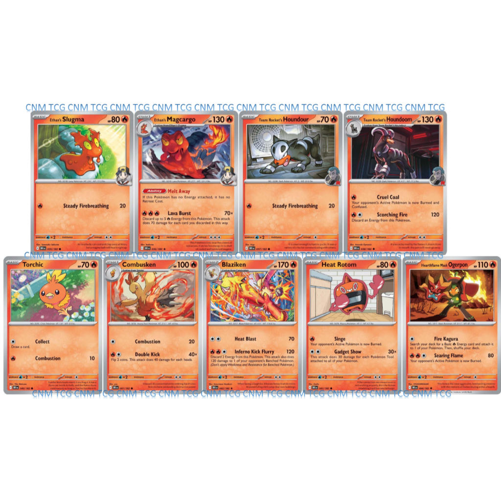 Slugma / Marcargo / Houndour / Houndoom / Torchic / Combusken ...