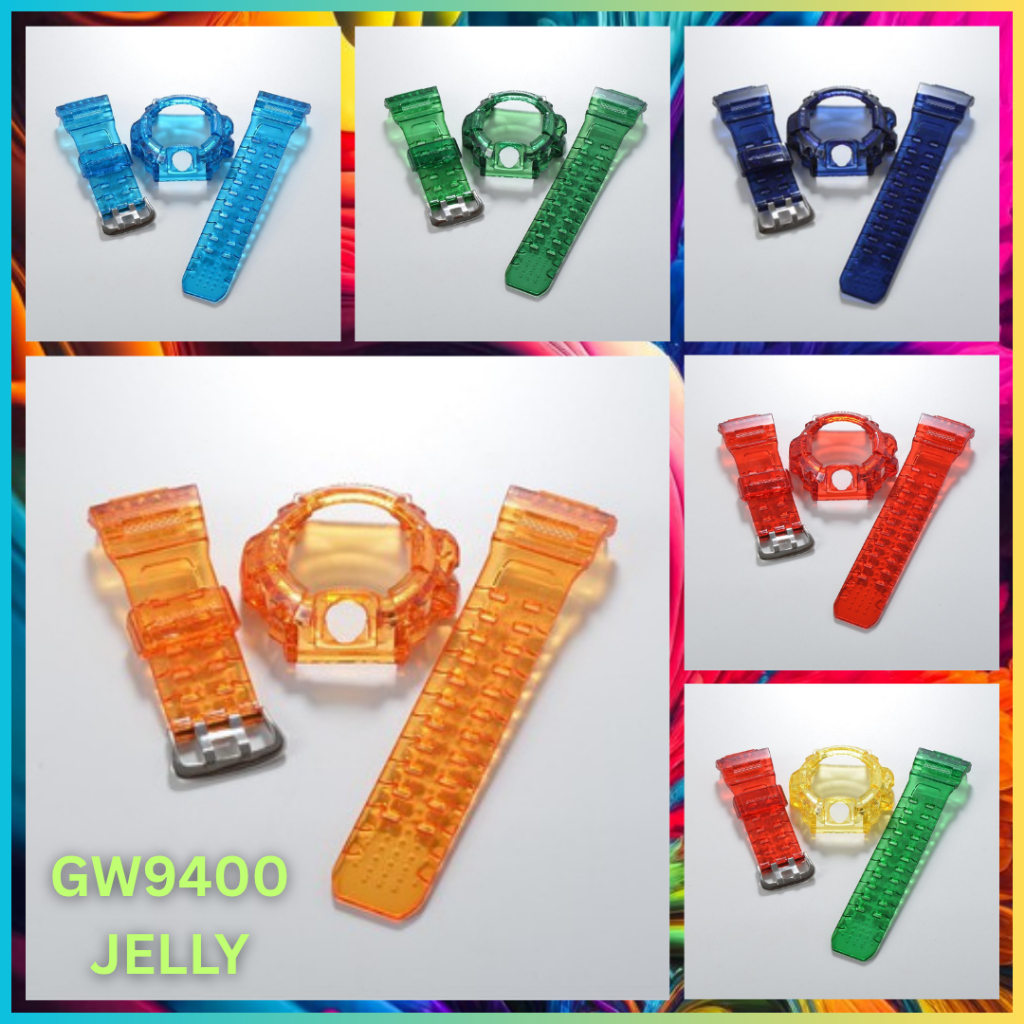 GW9400 MULTI COLOR CRYSTAL CLEAR BAND AND BEZEL BNB/Rangeman/Tali Jam ...