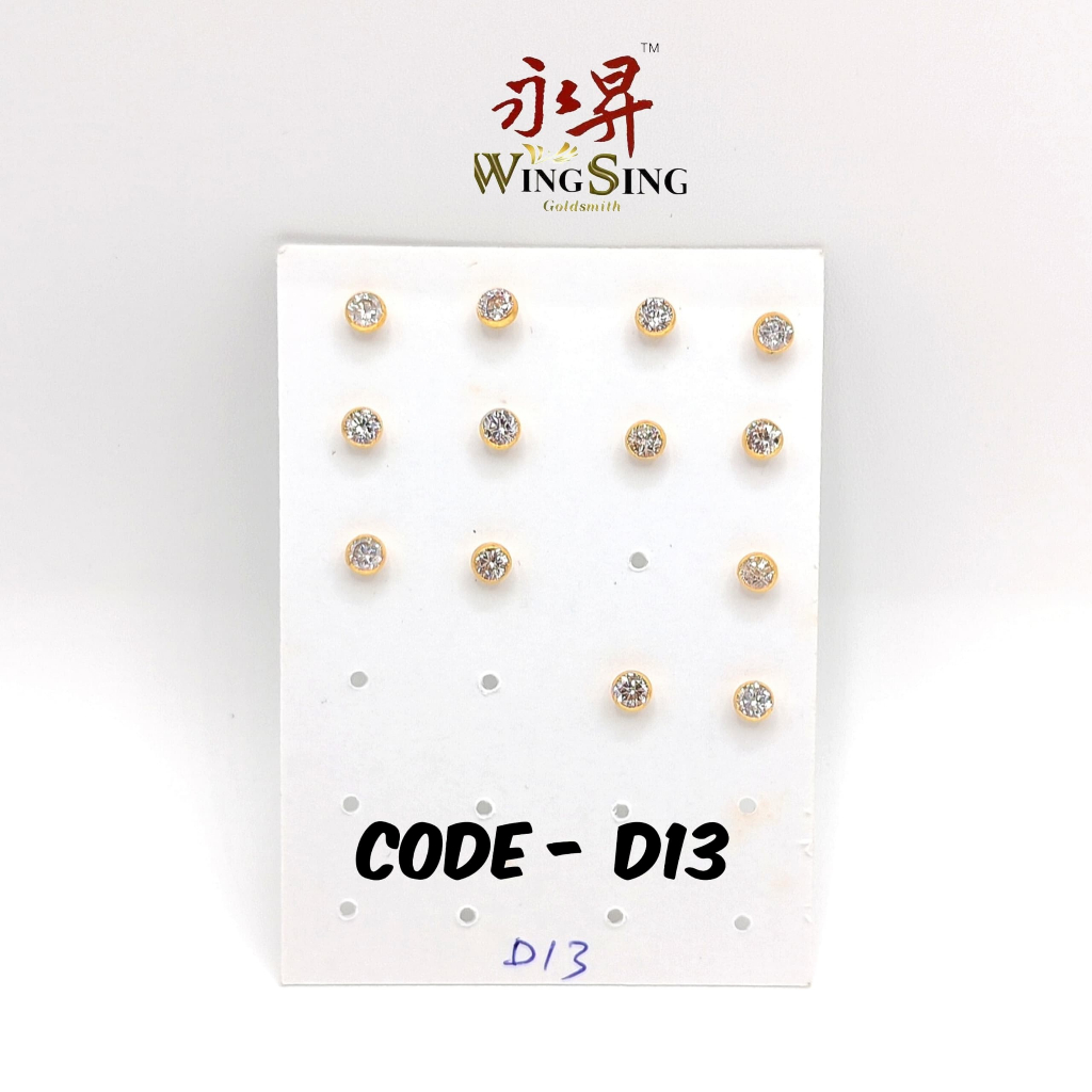 Wing Sing Mukuti/Nose Pin (Subang Hidung Perempuan) Skru Pin | Shopee ...