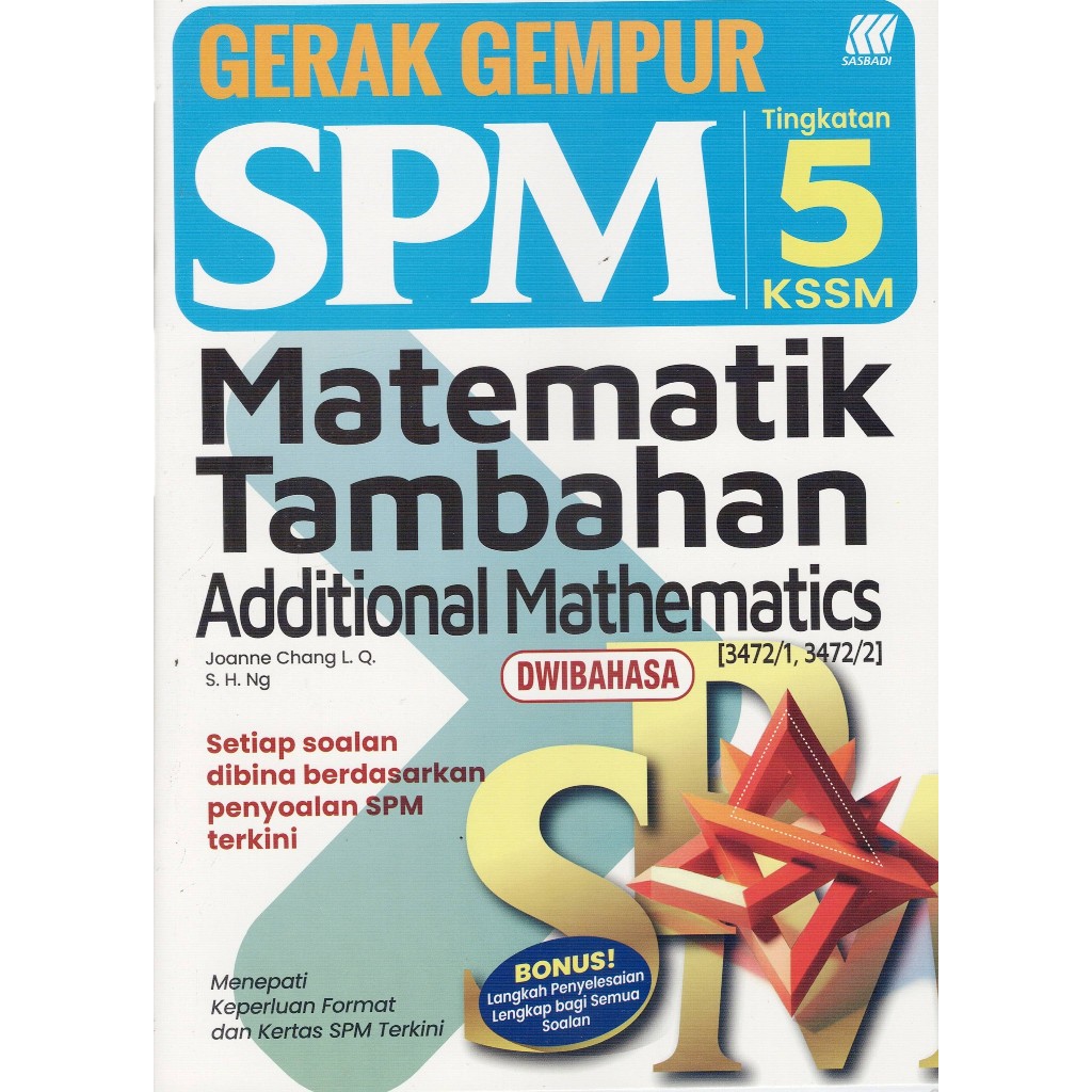 BUKU LATIHAN ( 2025 ) : GERAK GEMPUR SPM MATEMATIK TAMBAHAN ...