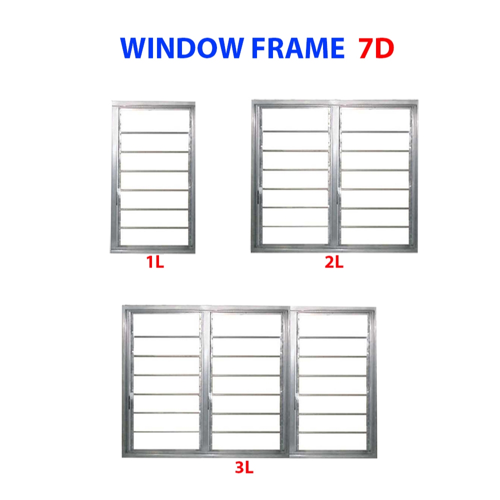 Window frame naco 7D-1L / 7D-2L / 7D-3L 0.8mm thick EG coating pipe bar ...