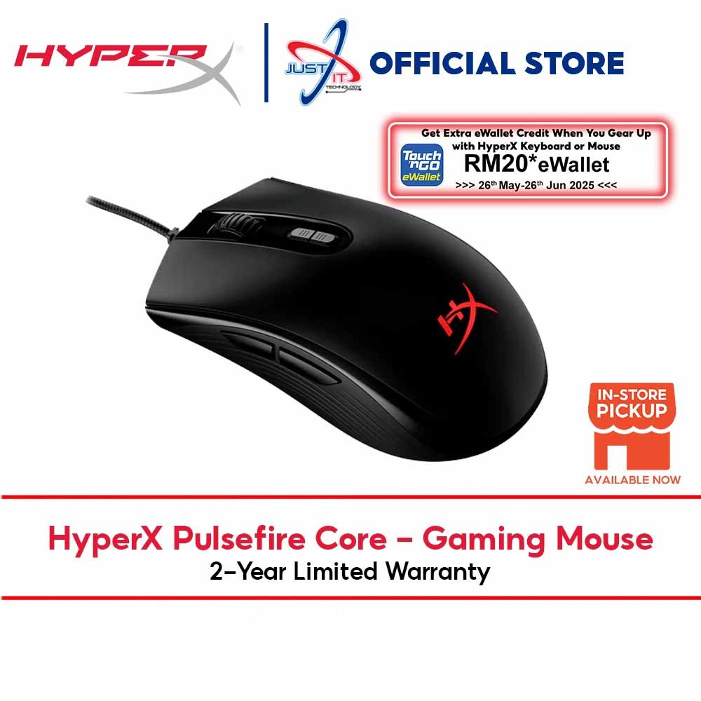 HYPERX PULSEFIRE CORE GAMING MOUSE - 4P4F8AA | Shopee Malaysia