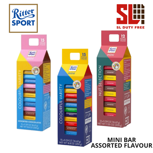 Ritter Sport Mini Mix 150g - 250G Assorted Flavour Coklat Ritter Sport ...